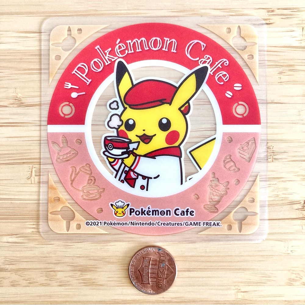 Rare Pokemon Cafe Plastic Coaster - Gem